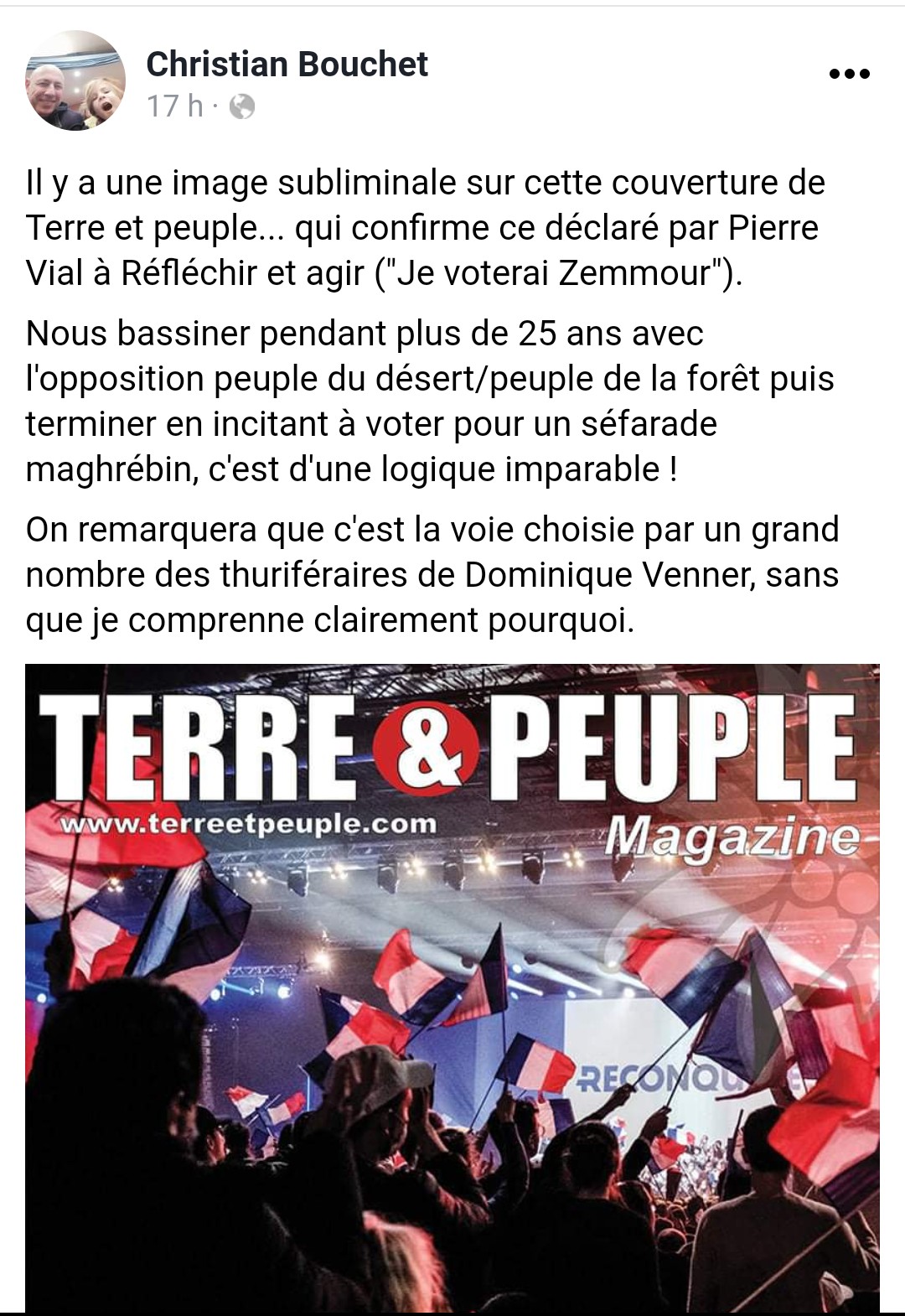 Les délires de Christian Bouchet par Pierre Vial - Terre et Peuple ...
